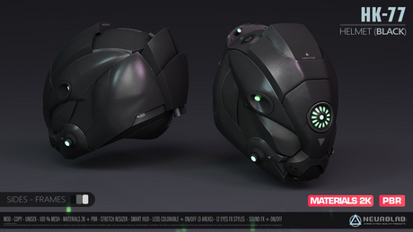 Second Life Marketplace - *DEMO* HELMET HK-77 (FATPACK + PBR) [NeurolaB ...